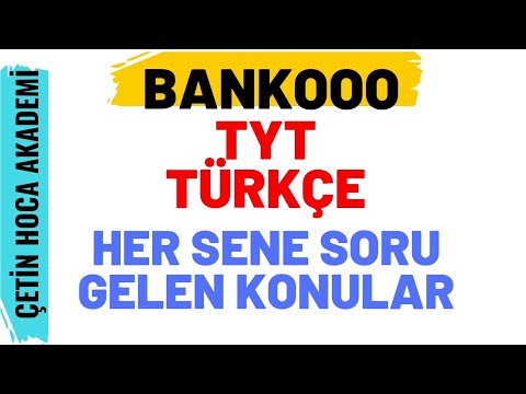 Tyt Türkçe Kesin Soru Gelen Konular