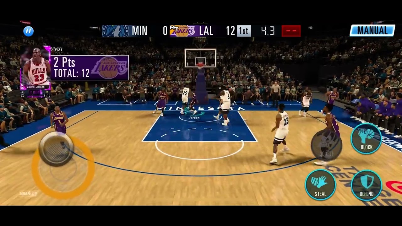 CRAZY BEHIND THE BACK DUNK (nba 2k mobile) - YouTube