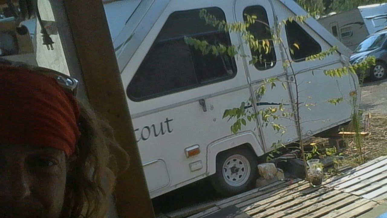 Re-Leveling A-Liner Camper w Pallet Deck Creating from Scratch - YouTube