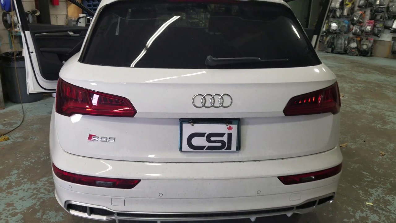 Audi SQ5 2018 Dash cam | DR900S-2CH | B-124 Ulatra battery pack - YouTube