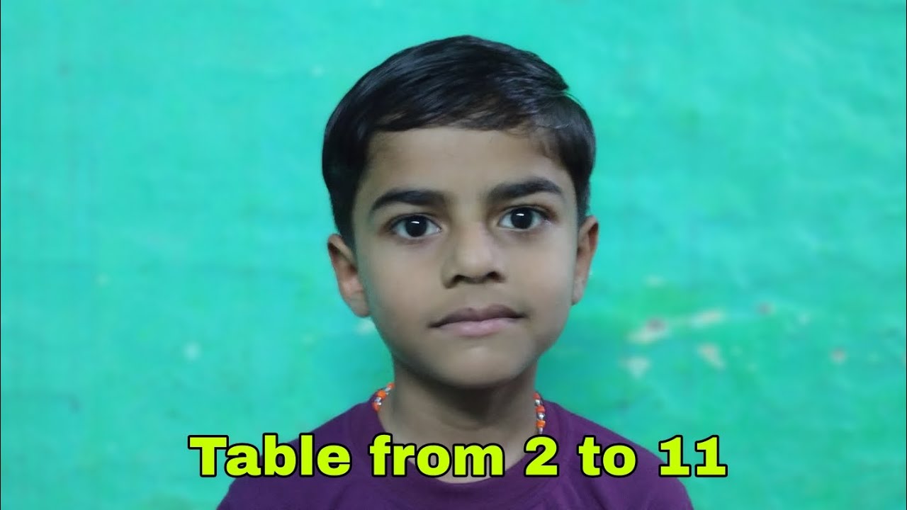 Table from 2 to 11 - YouTube