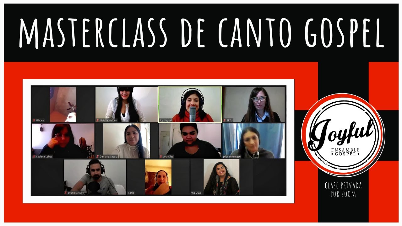 MASTERCLASS DE CANTO GOSPEL // Clase privada para Joyful Ensamble ...