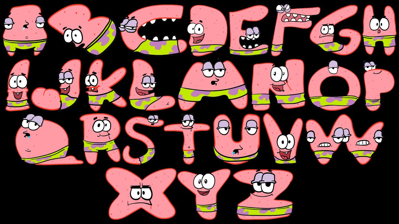 Alphabet Reverse Plush toy (All Letter.. FROM O) BUT THEY PATRICK FROM ...