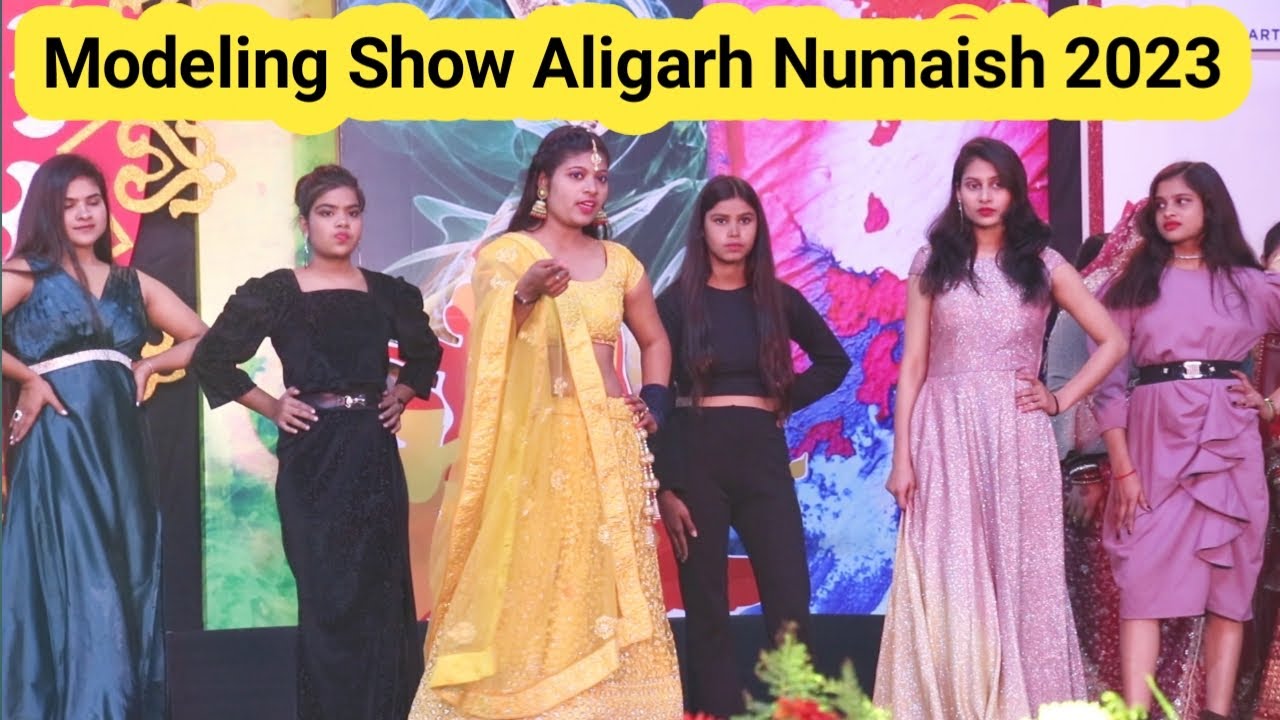 Girls Modeling Show |अलीगढ़ नुमाइस 2023|कृष्णांजलि Program | Aligarh ...