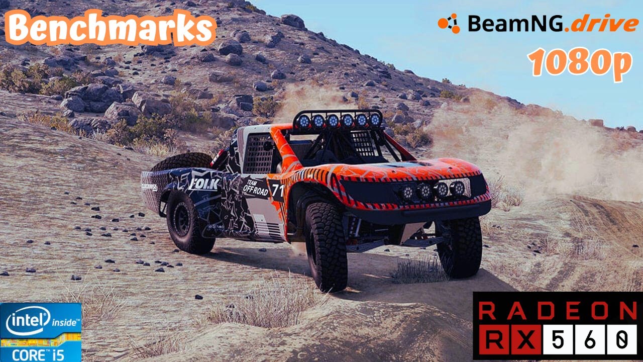 BeamNG.Drive Tested on i5 4570 + Rx 560 4gb - 1080P Low Settings - YouTube