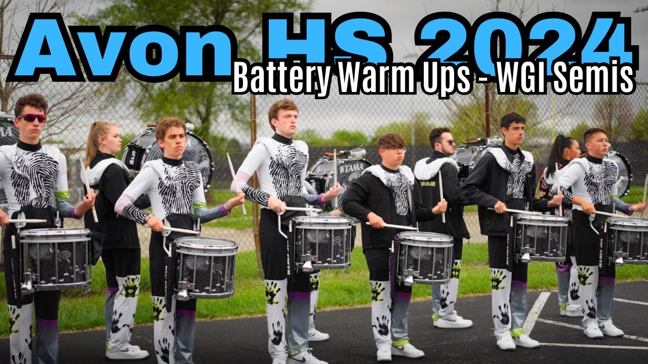 Avon HS Drumline 2024 Warm Ups || WGI Semis - YouTube