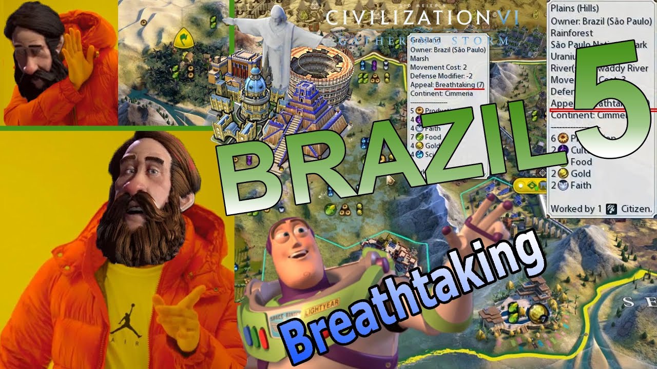Civ 6 on DEITY as BRAZIL - Huehuehue 5 - YouTube