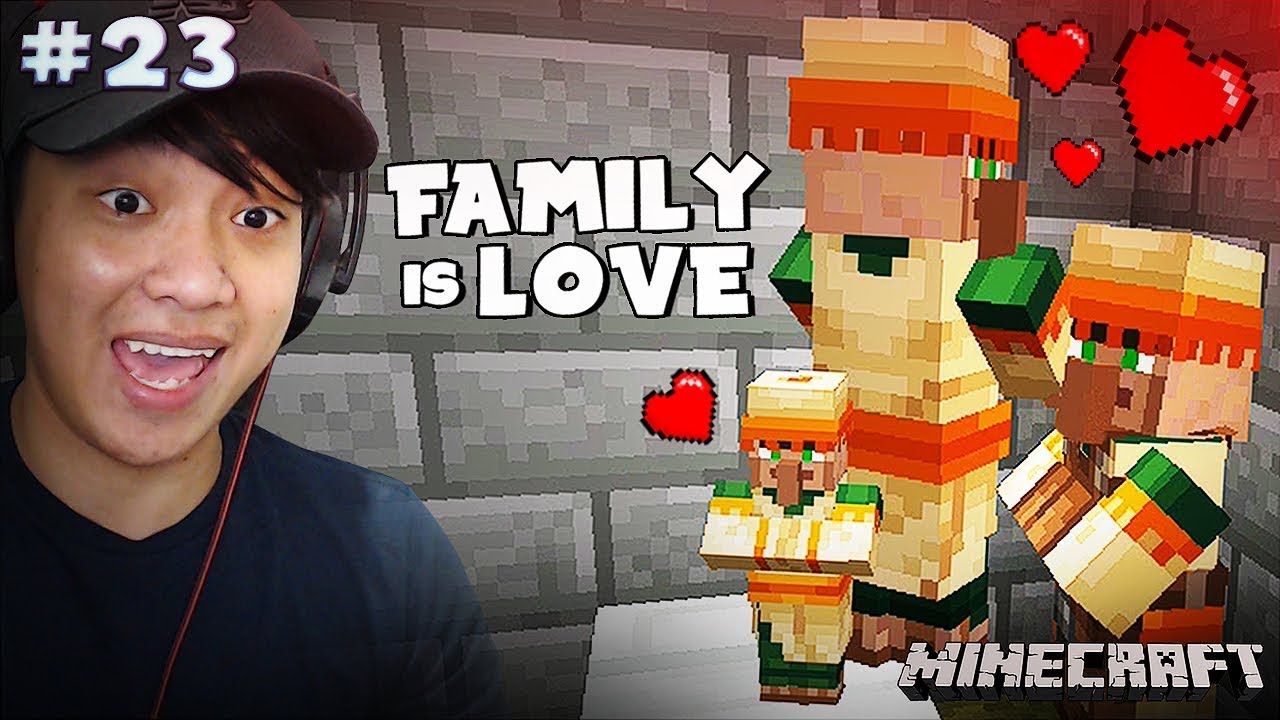 HAPPY FAMILY! 👪 (VILLAGER) / Minecraft - Survival Ep.23 - YouTube