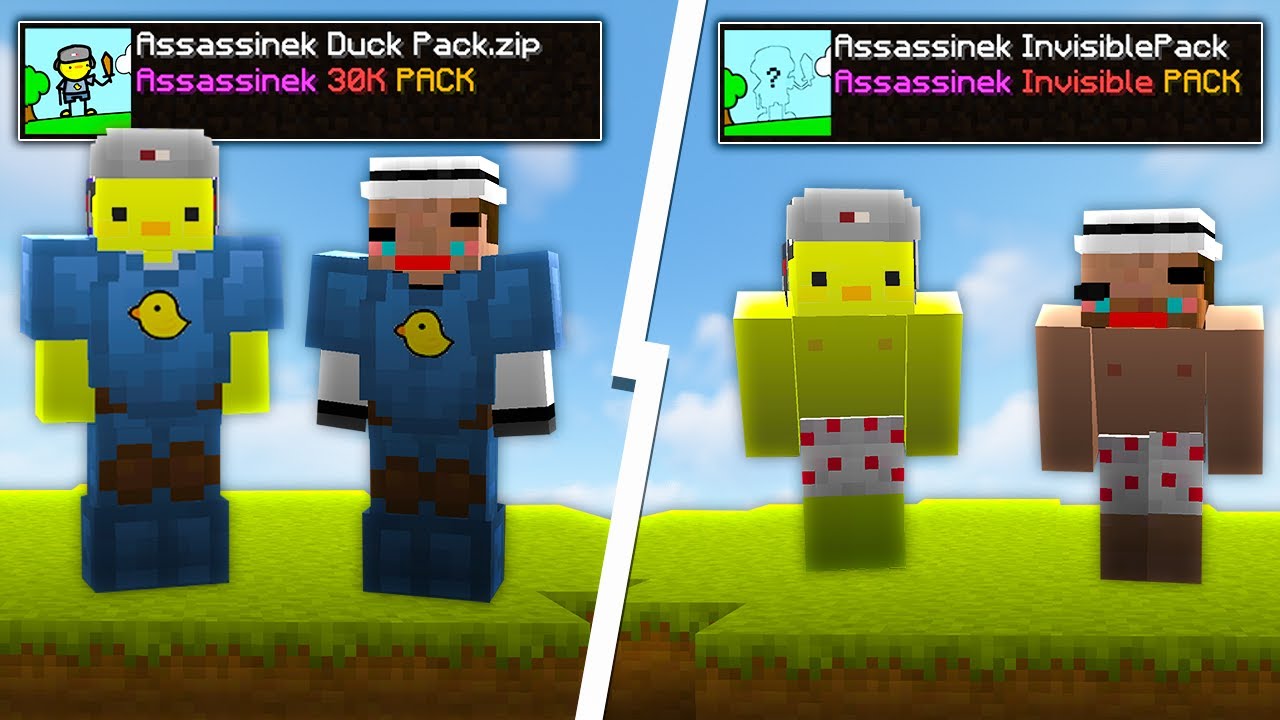 Zagraliśmy na NIEWIDZIALNYM TEXTUREPACKU! ft. @elomordo - YouTube