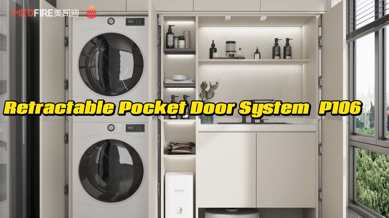 🔹 Retractable Pocket Door System | Space-Saving Cabinet Solution for ...