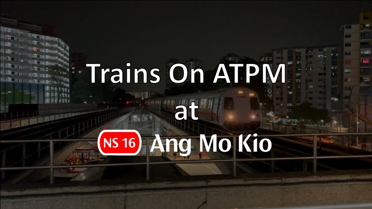 Trains On ATPM at NS16 Ang Mo Kio - YouTube