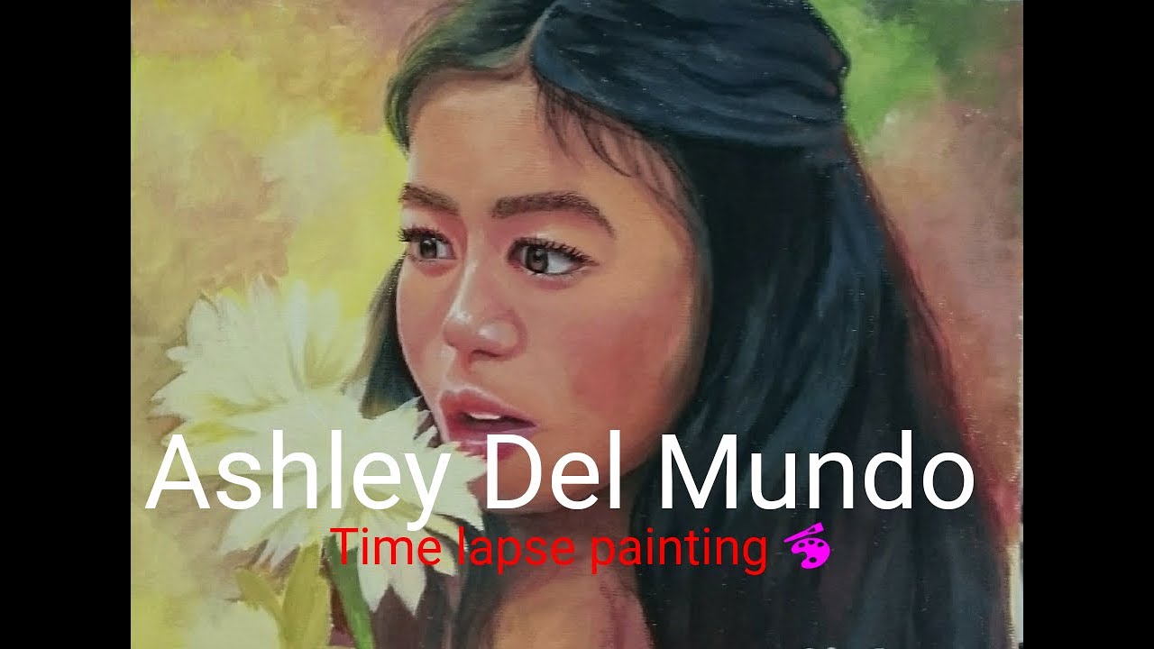 Ashley Del Mundo /Poster color painting time lapse - YouTube