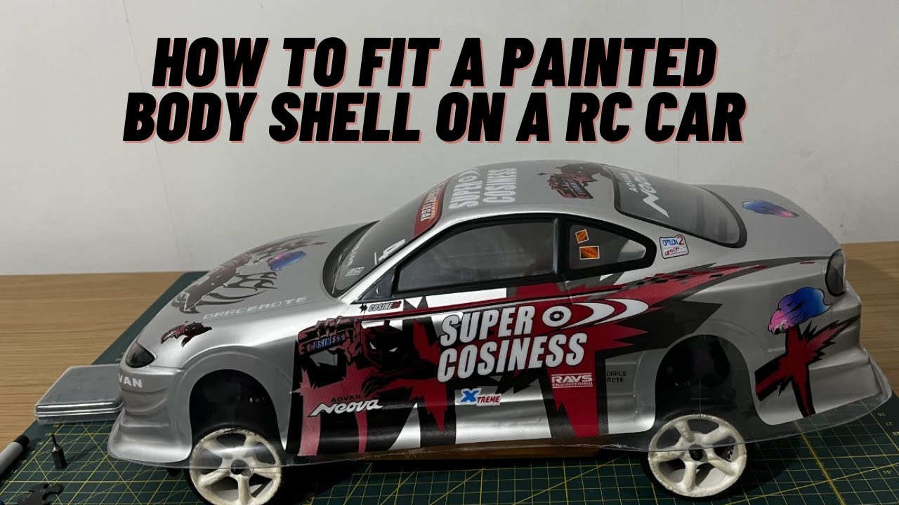 How to fit a painted body on a rc car - YouTube