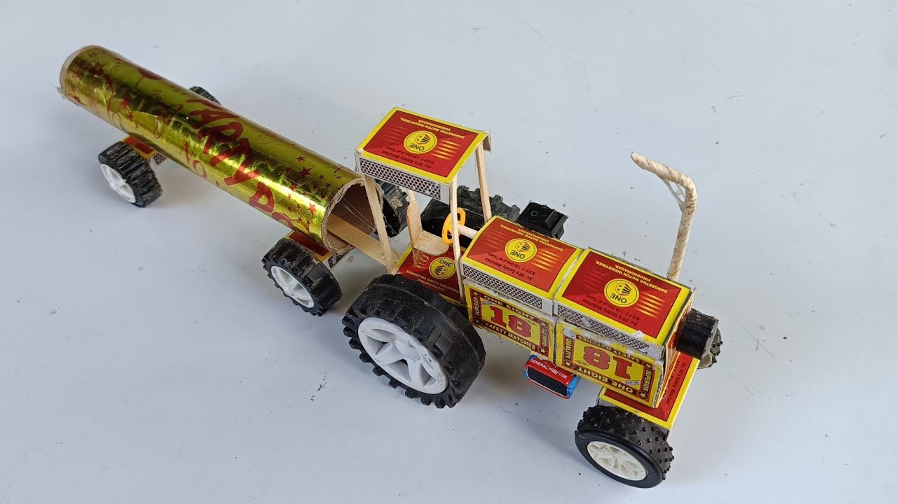 How to make world longest matchbox tanker tractor. diy - tractor ...