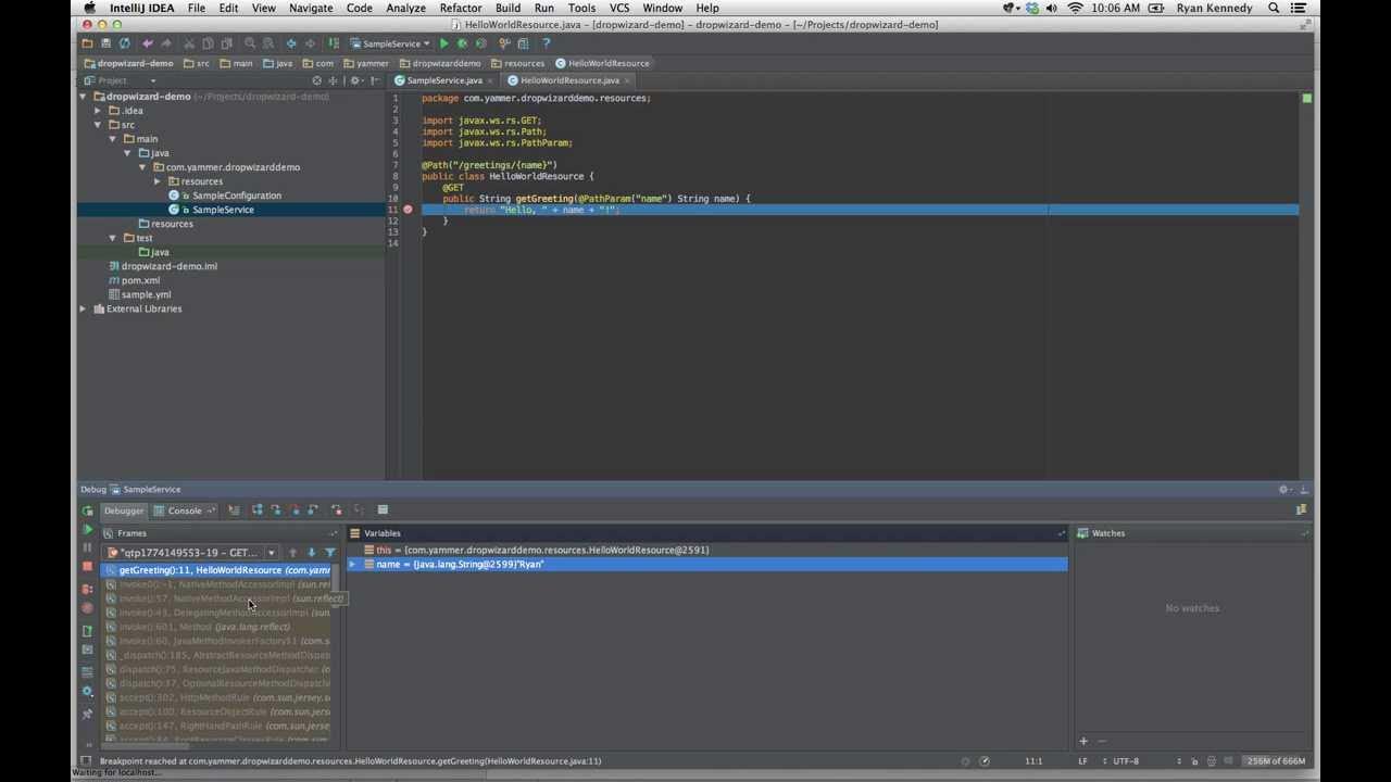 Get started with Dropwizard using IntelliJ IDEA - YouTube
