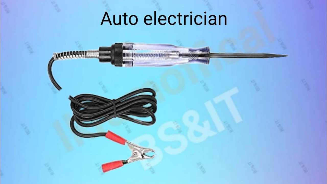 How to make a DC testing lamp for a vehicle auto electrician - YouTube