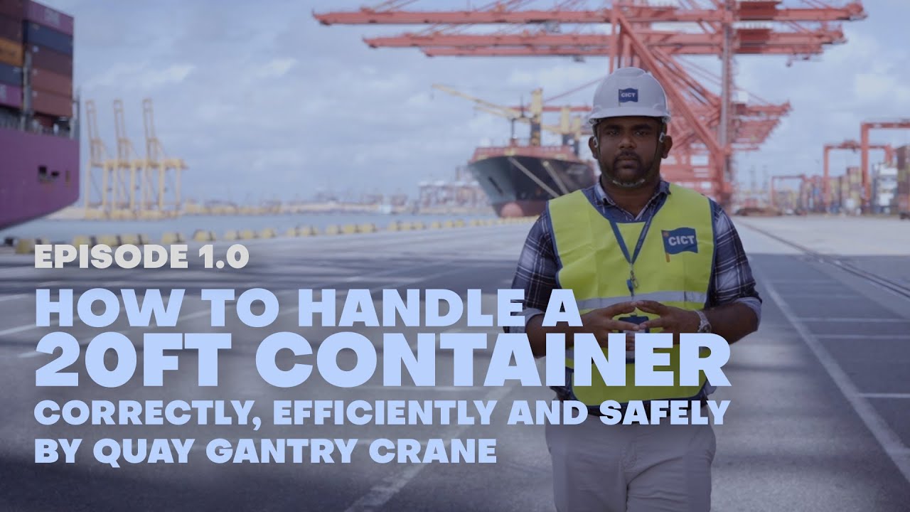 Port Operations Episode 01 | how to handle a 20ft container correctly ...
