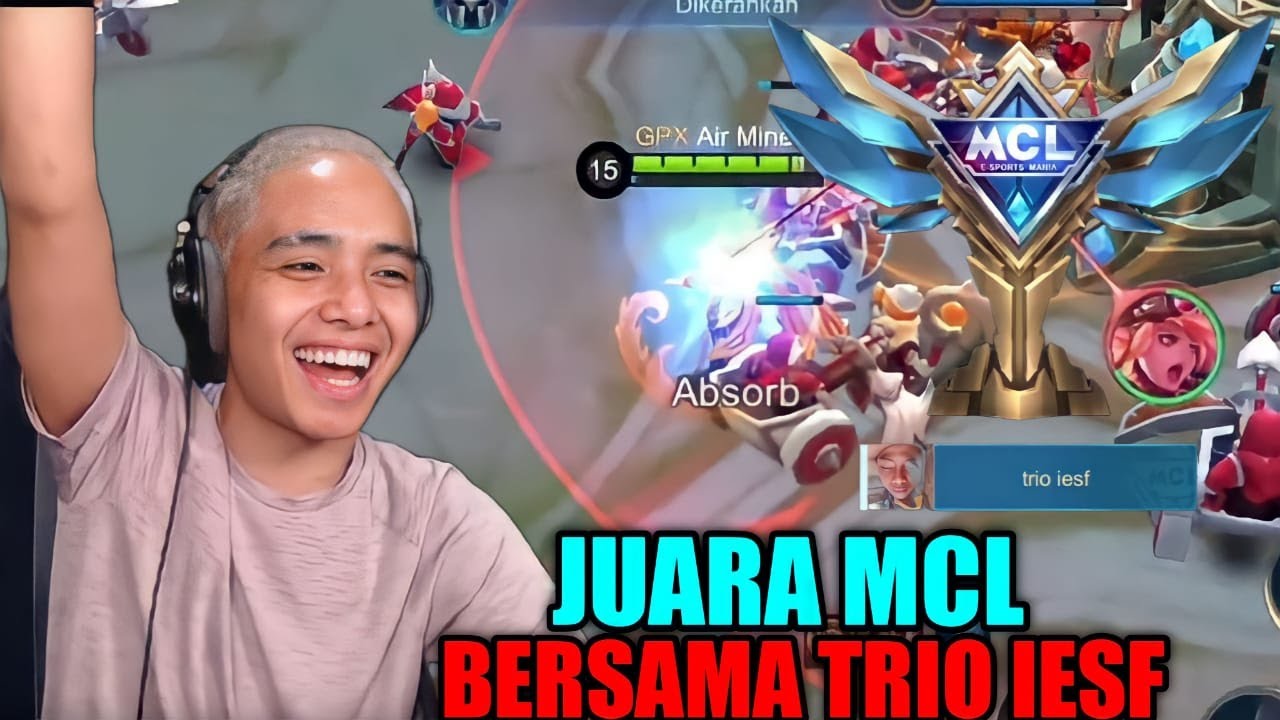 AHKIRNYA AKU DAN TRIO IESF MEMENANGKAN MCL DAN MENDAPATKAN PIALA EMASS ...