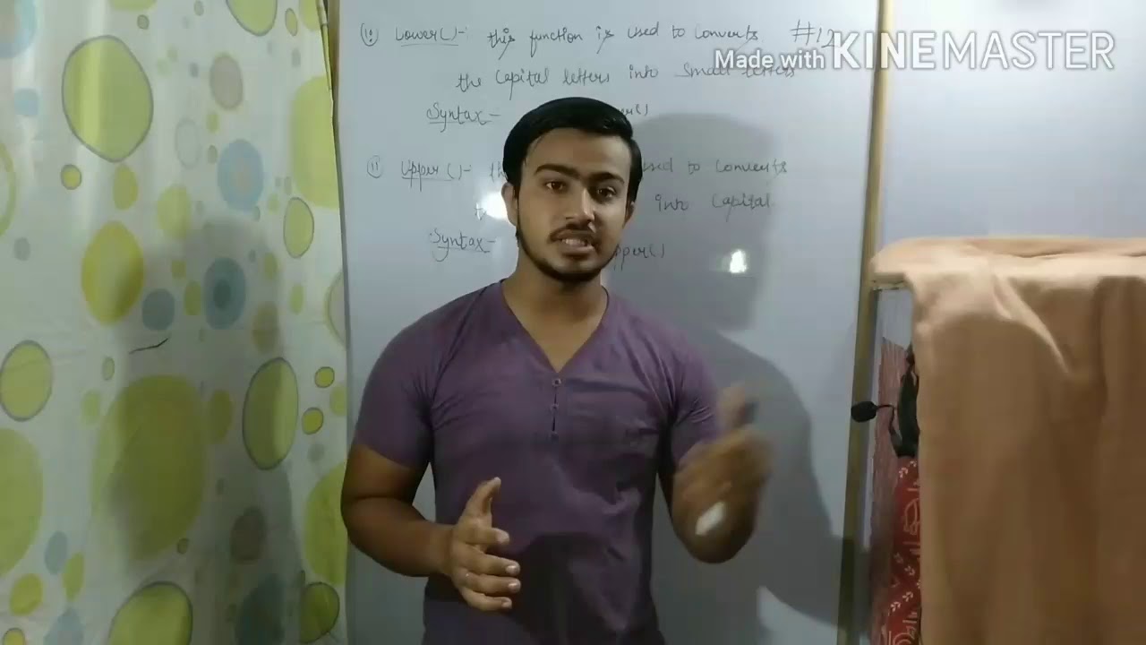 Upper() /lower() / lstrip() / rstrip() function #12 - YouTube