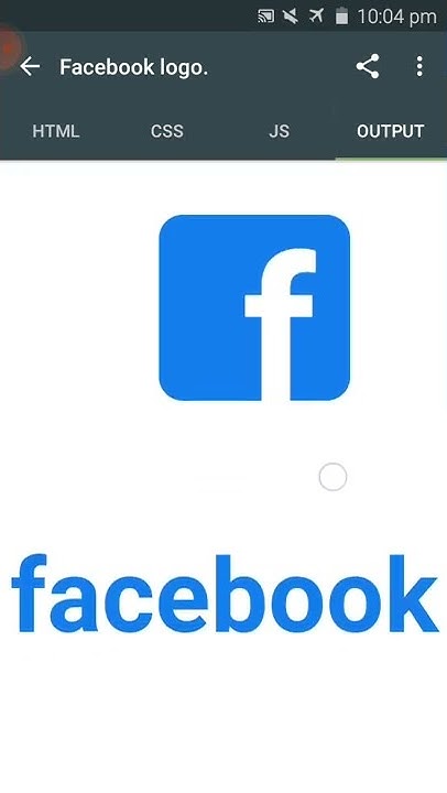 Facebook Logo Using Html And Css D Learner Youtube 