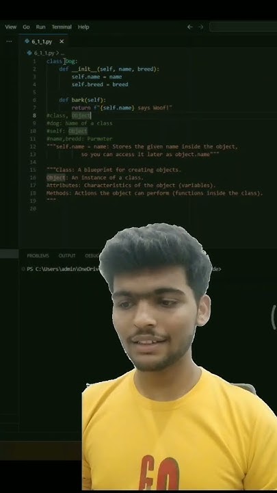 Day 39 of 100 days Python series OOPs #exploreshorts #shorts #youtubeshorts #suryanshsk - YouTube
