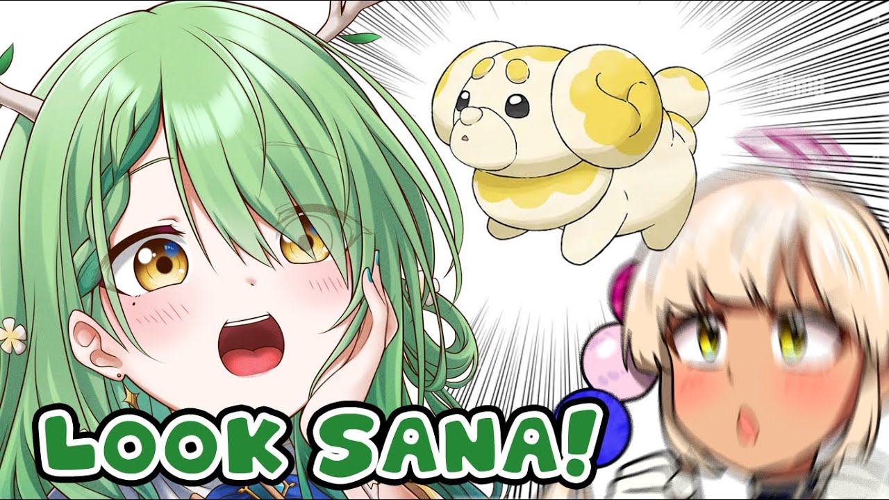 [ENG SUB/Hololive] Fauna excitingly messaged Sana about The bread dog ...