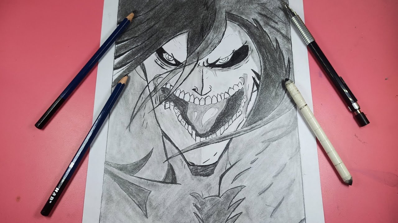 shading tutorial of Eren Yeager - YouTube