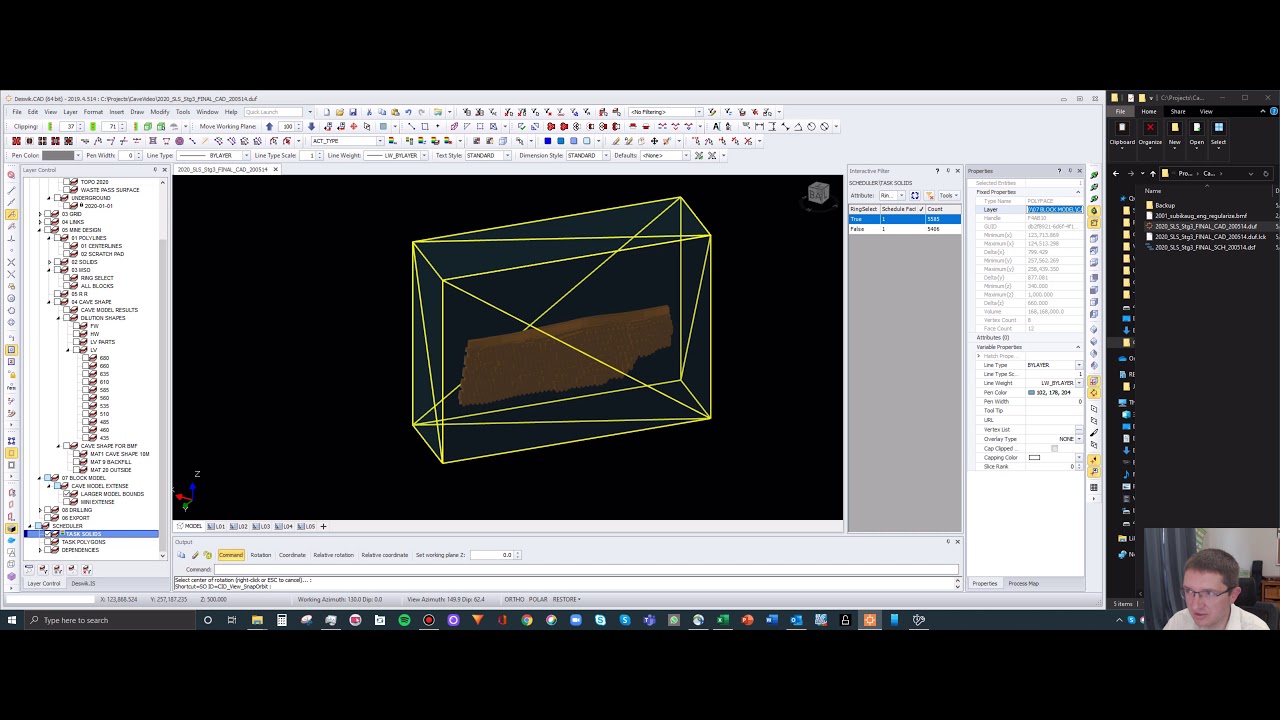 Prepare a Block Model for Deswik Caving - YouTube