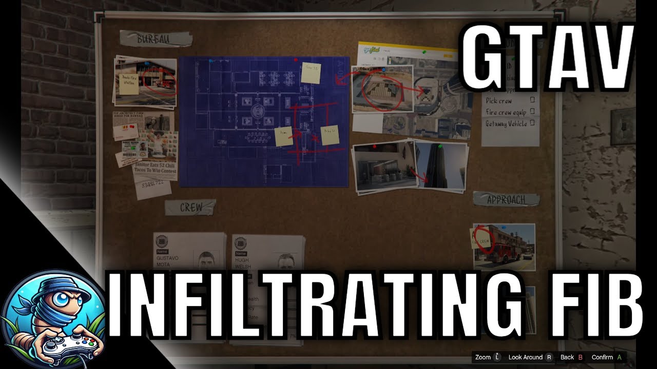 GTA V Story Mode - Infiltrating the FIB Building (Heist Setup ...