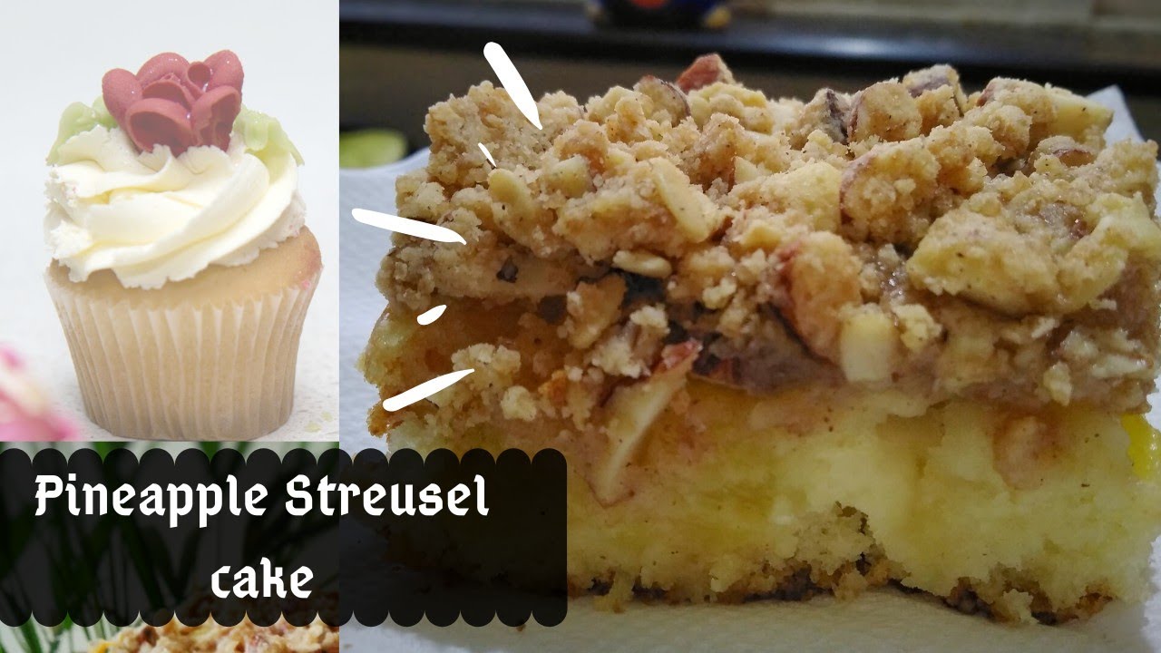 Pineapple cake|Streusel cake|cake recipe|how to make pineapple cake at ...