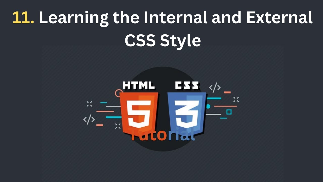 Htmlcss Tutorial Learning The Internal And External Css Style Part 1 9005