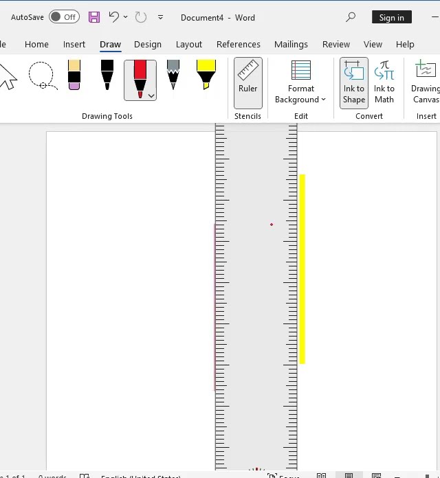 #shorts |ruler in draw MS word|#msoffice - YouTube
