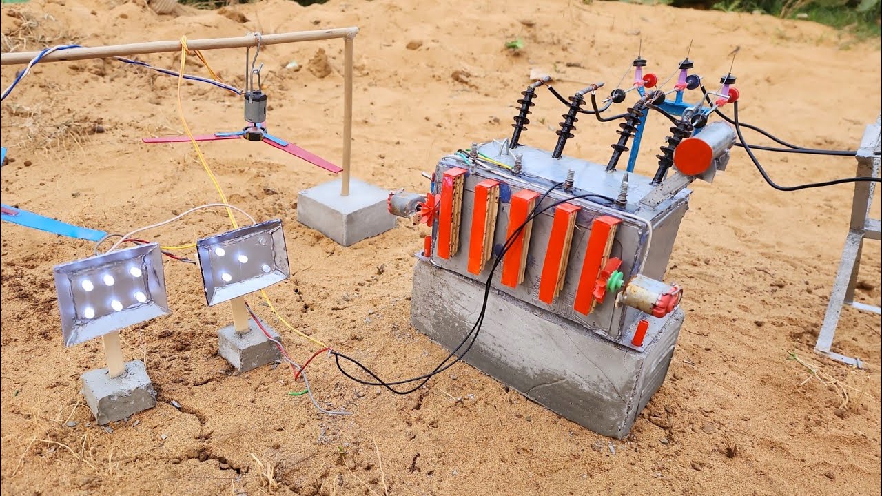 How to make steam turbine | Thermal power plant | Transformer | Science ...