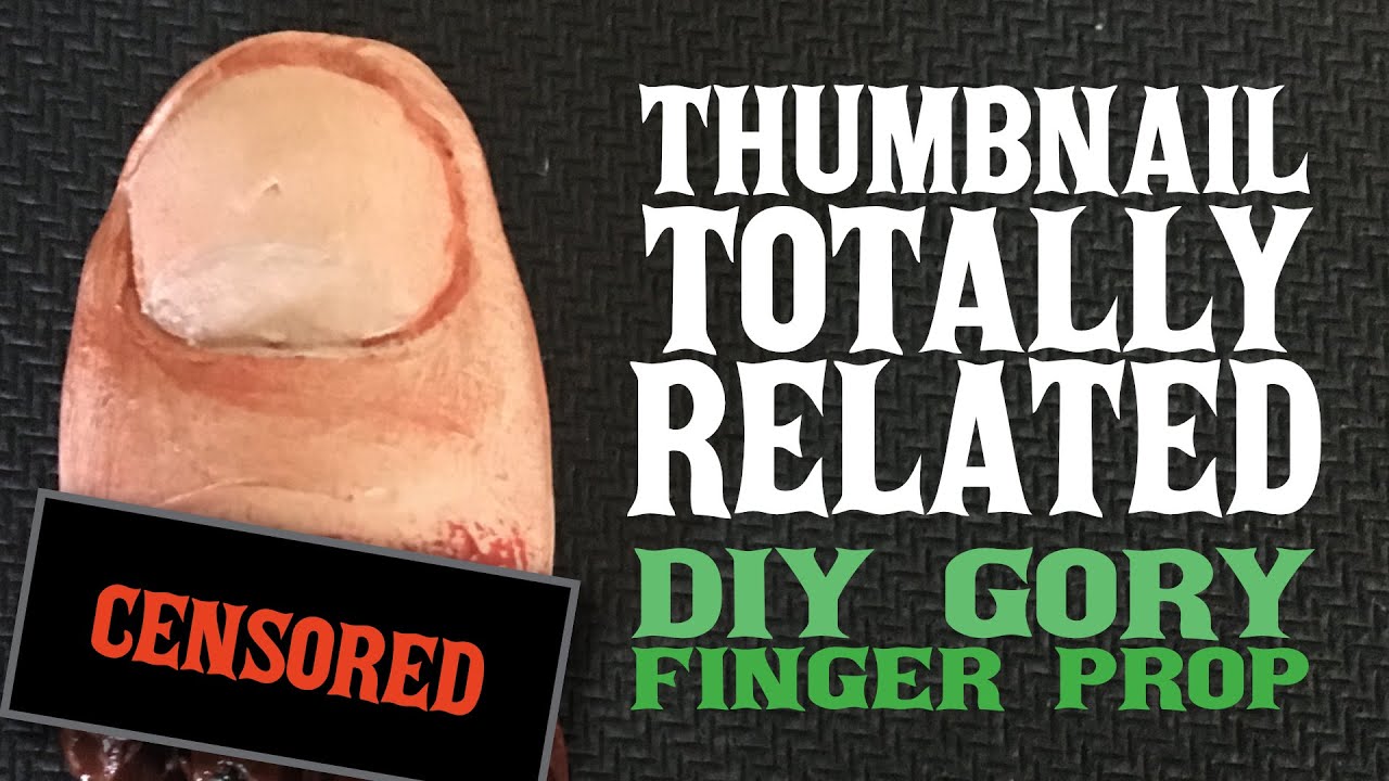 DIY Easy Severed finger Prop - YouTube