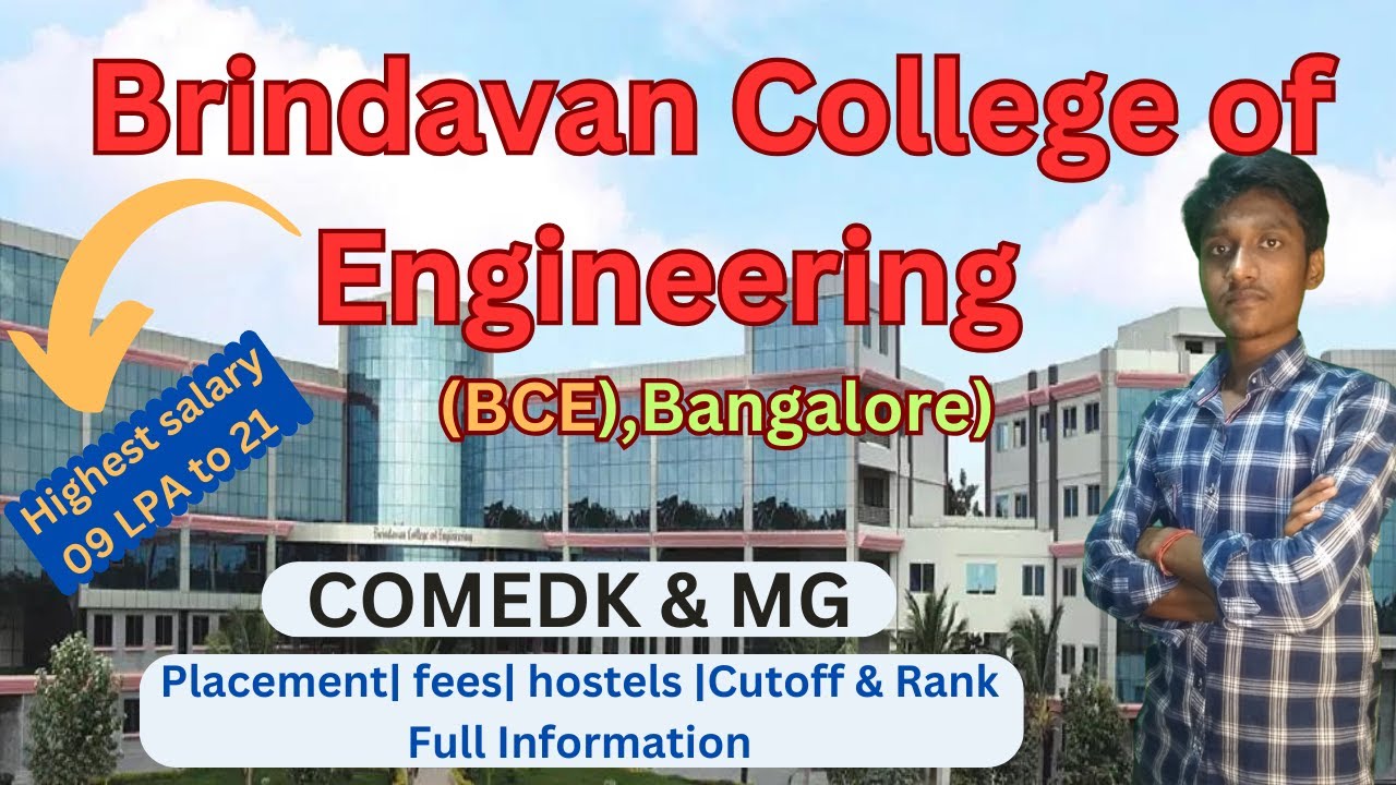 Brindavan College of Engineering Bengaluru | Comedk | Course |Fees ...