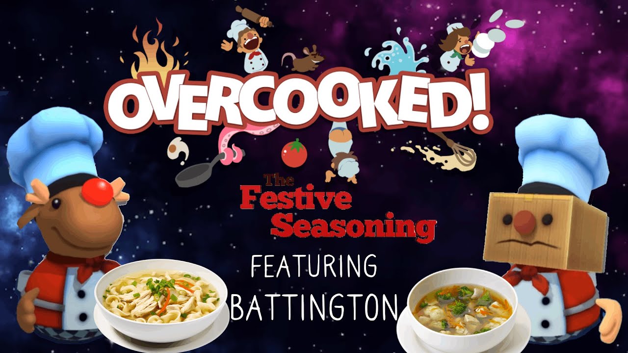 THE MOST ANNOYING LEVELS | Overcooked Let's Play, "Festive Seasoning ...