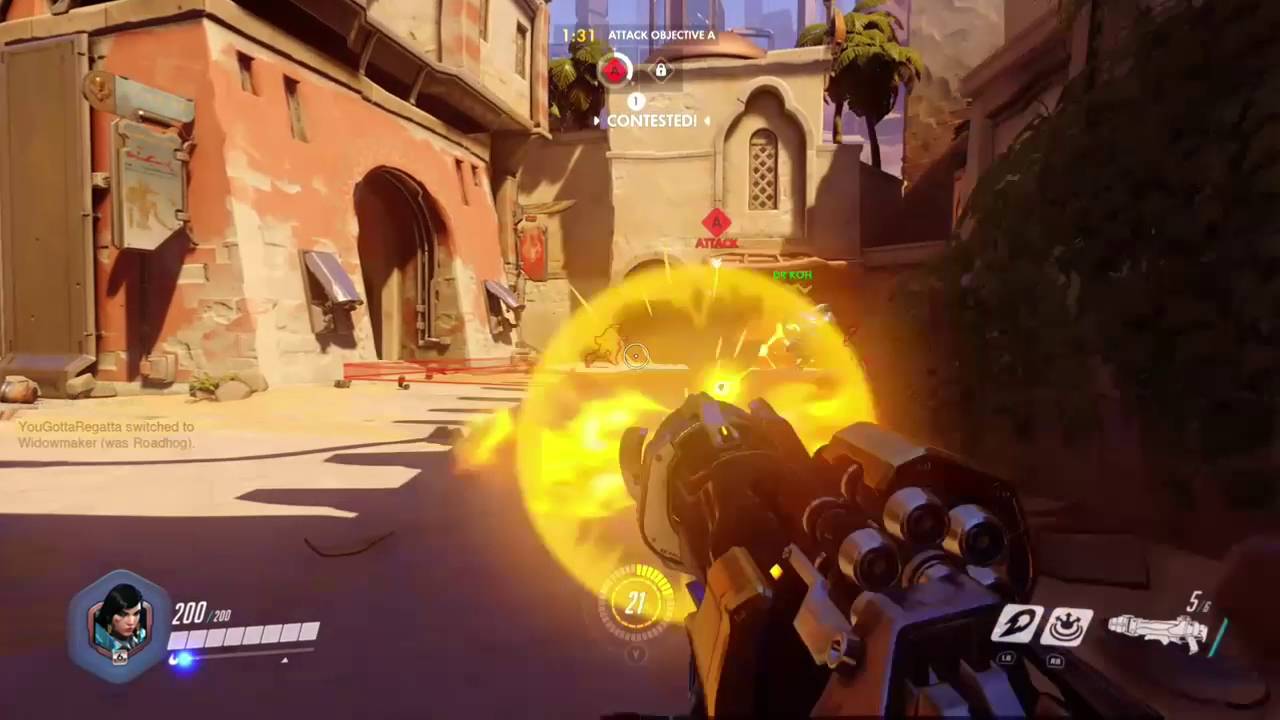 Overwatch XB1 Raining Down Hellfire! - YouTube
