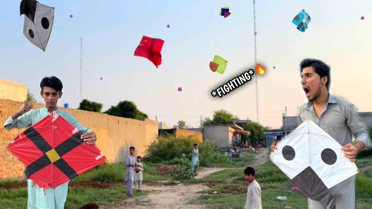 kite fighting🔥 || Kite flying🪁 || Kite challenge😱 || Loss or win?😰 ...