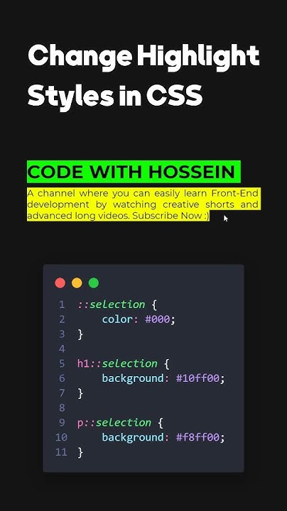 CSS Custom Text Highlight | #shorts - YouTube