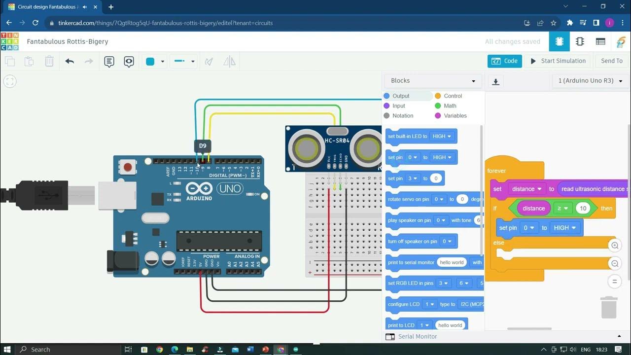 exercice 8 : capteur ultrason HC SR04 - YouTube