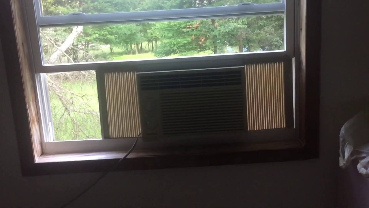 Goldstar 5400 Btu window air conditioner new location installation and ...