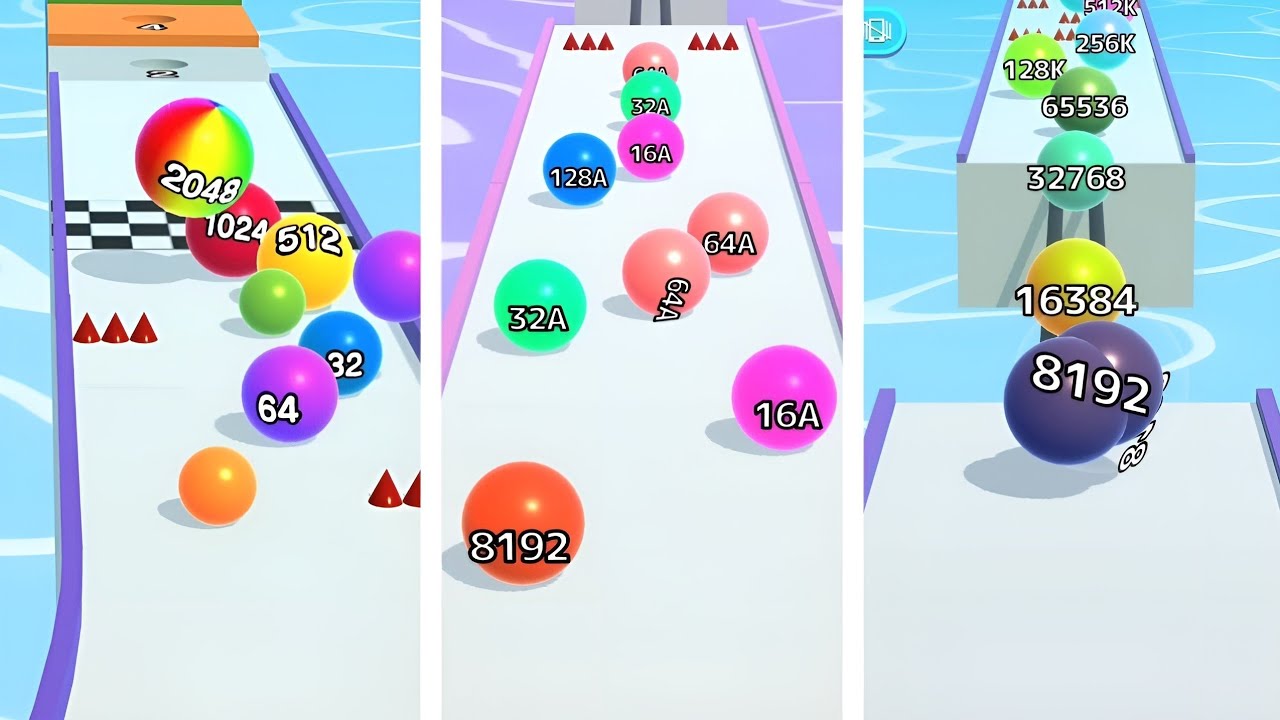 Ball Run Infinity 2048 🎯 Best Mobile Gameplay Part 12523 - YouTube