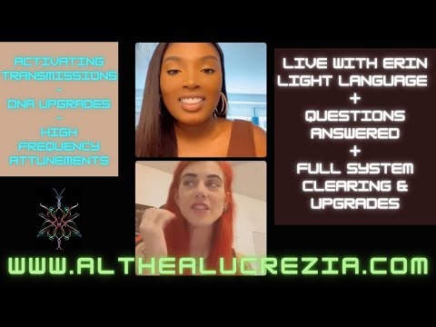 LIVE with @Erin Lyons Light Language DNA Upgrade & Energy Update - YouTube