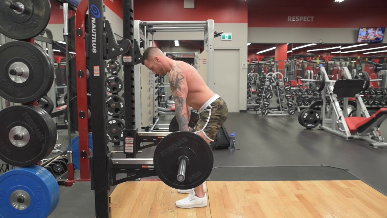 Rack pulls - hamstrings / glute”s / back / core - YouTube