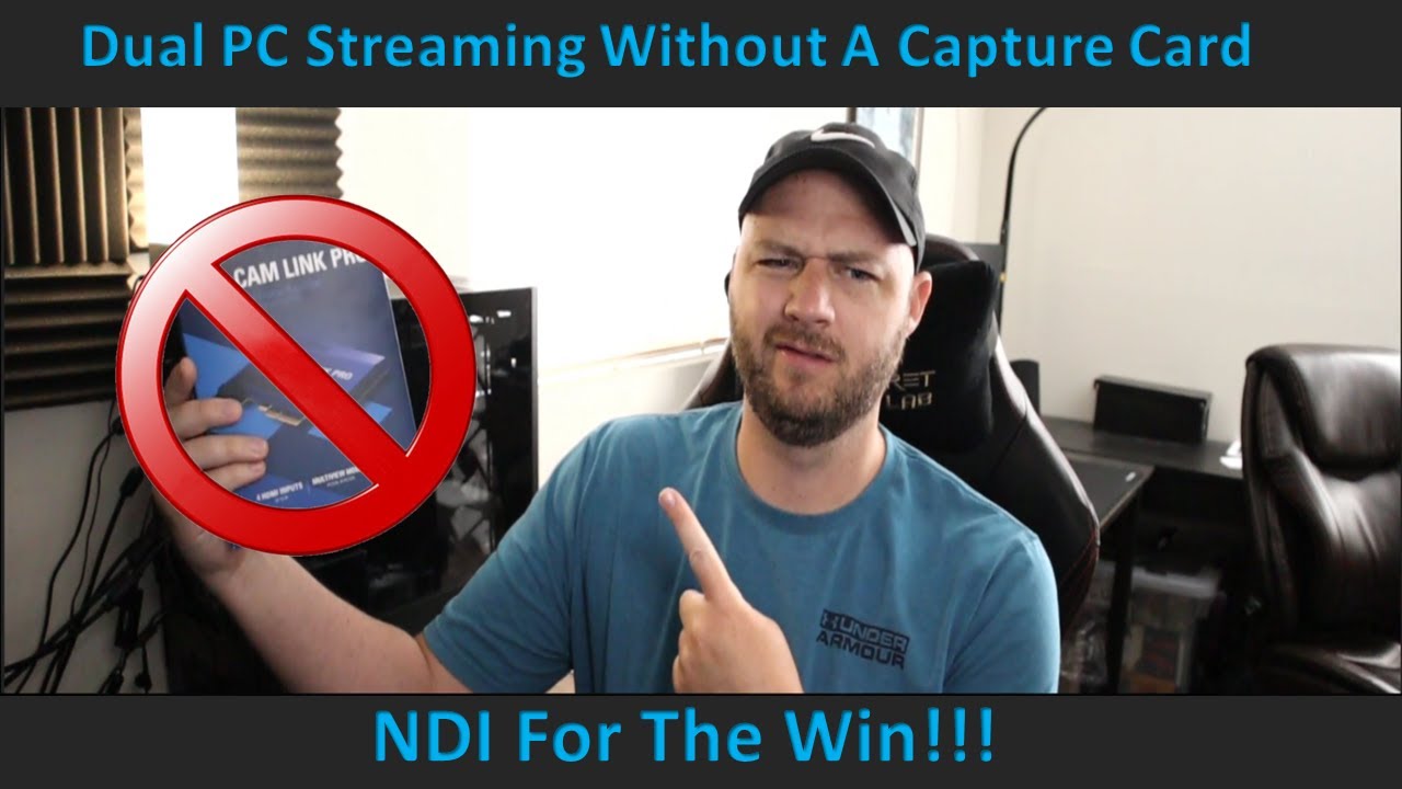 Dual PC Streaming No Capture Card (NDI) - YouTube