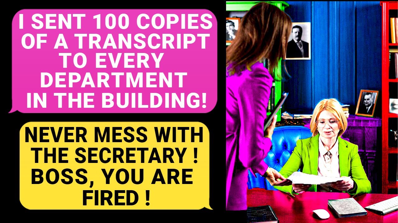 Boss Didn't Know I Ran 100 Copies of Transcript! Never Mess With ...