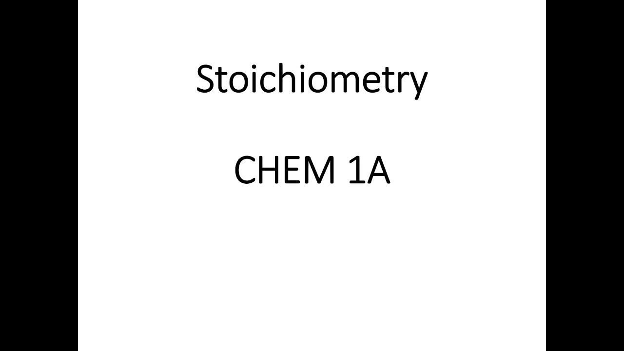 Stoichiometry Youtube 7900