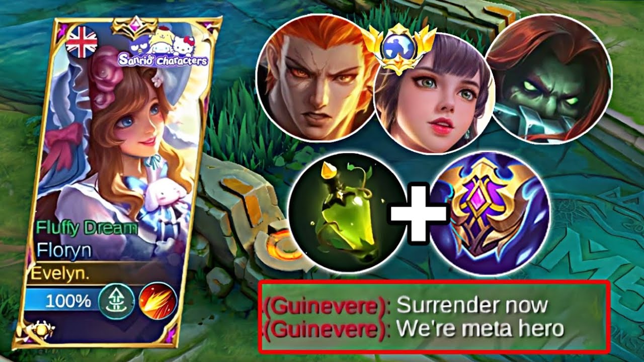 FLORYN VS 3 META HERO😱🔥 | FLORYN BEST BUILD & EMBLEM | FLORYN "FLUFFY ...