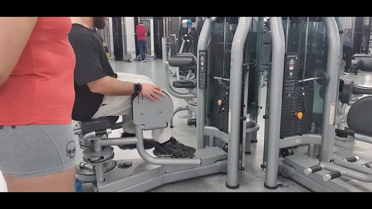 adductor/ abductor machine (SuperSet) Part 1 - YouTube