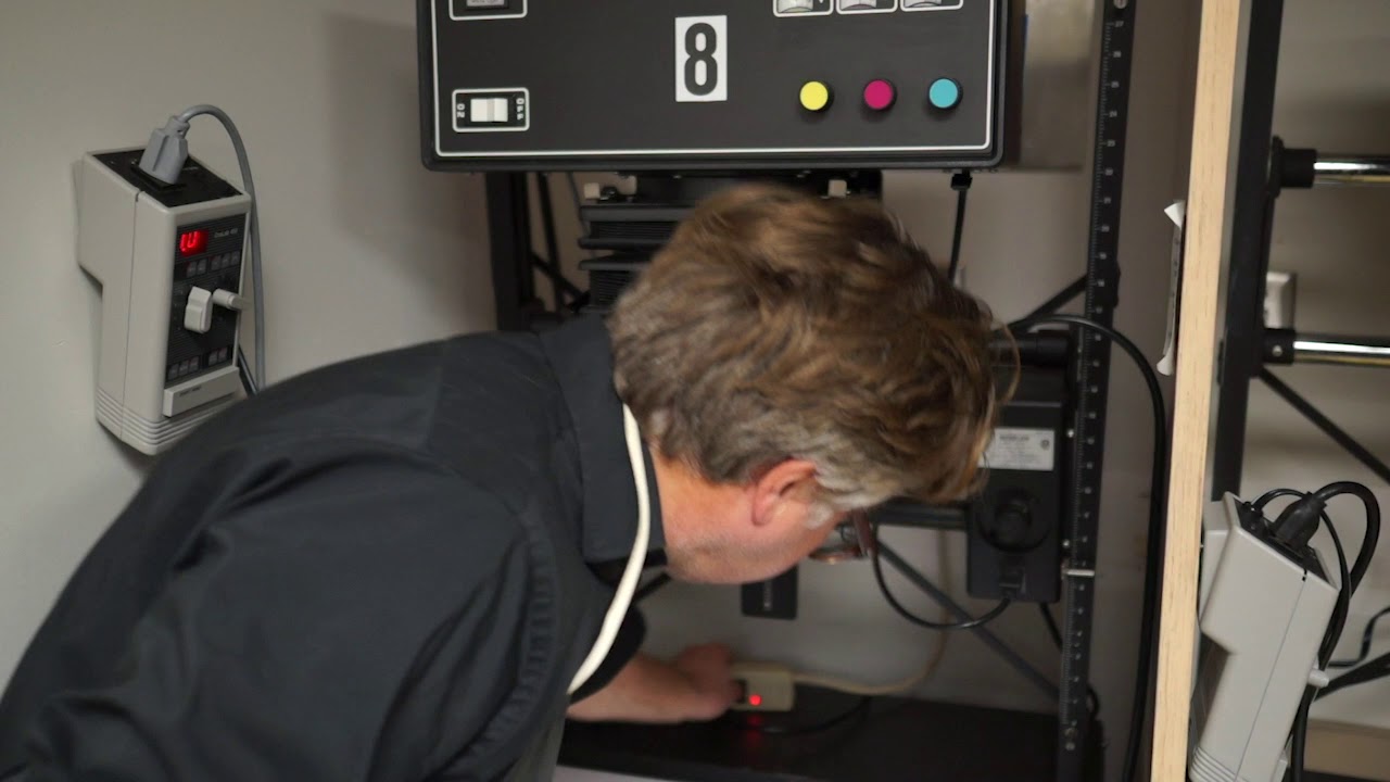 Enlargers 7 and 8, Motorized Beseler 45Ms with Color Heads - YouTube